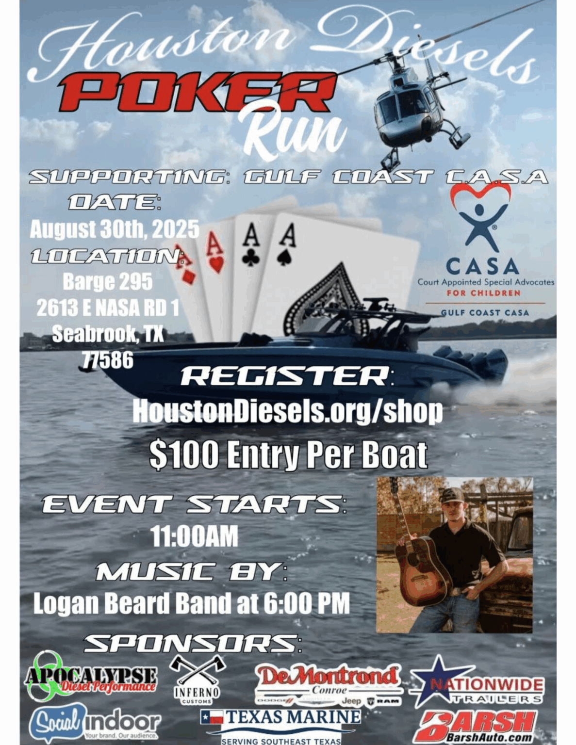 Houston Diesel Poker Run - Gulf Coast CASA